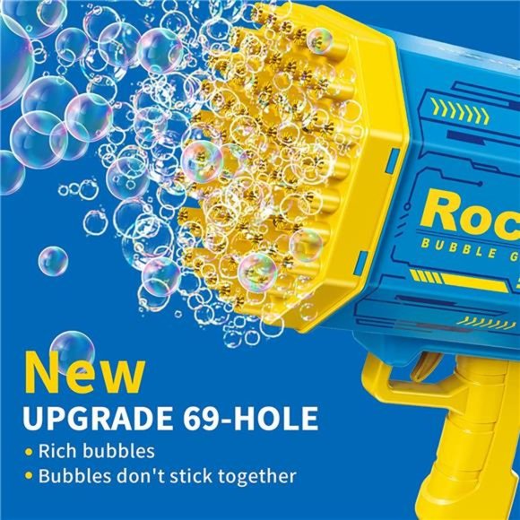 Toys | Upgraded Bubble Guns Bubble Machine With Lights And Bubble ...
